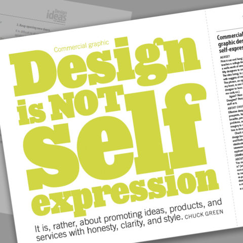 Commercial graphic design is not self-expression - Ideabook.com